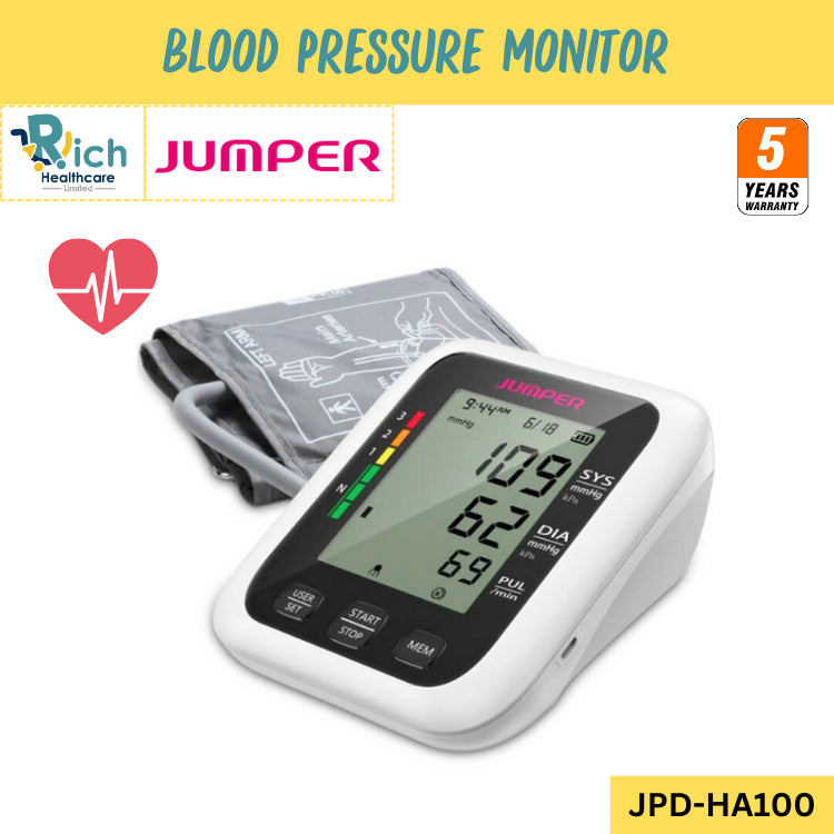 Jumper Blood Pressure Monitor ชมนาฬิกา รุ่น JPD-HA100 [ร – Rich healthcare